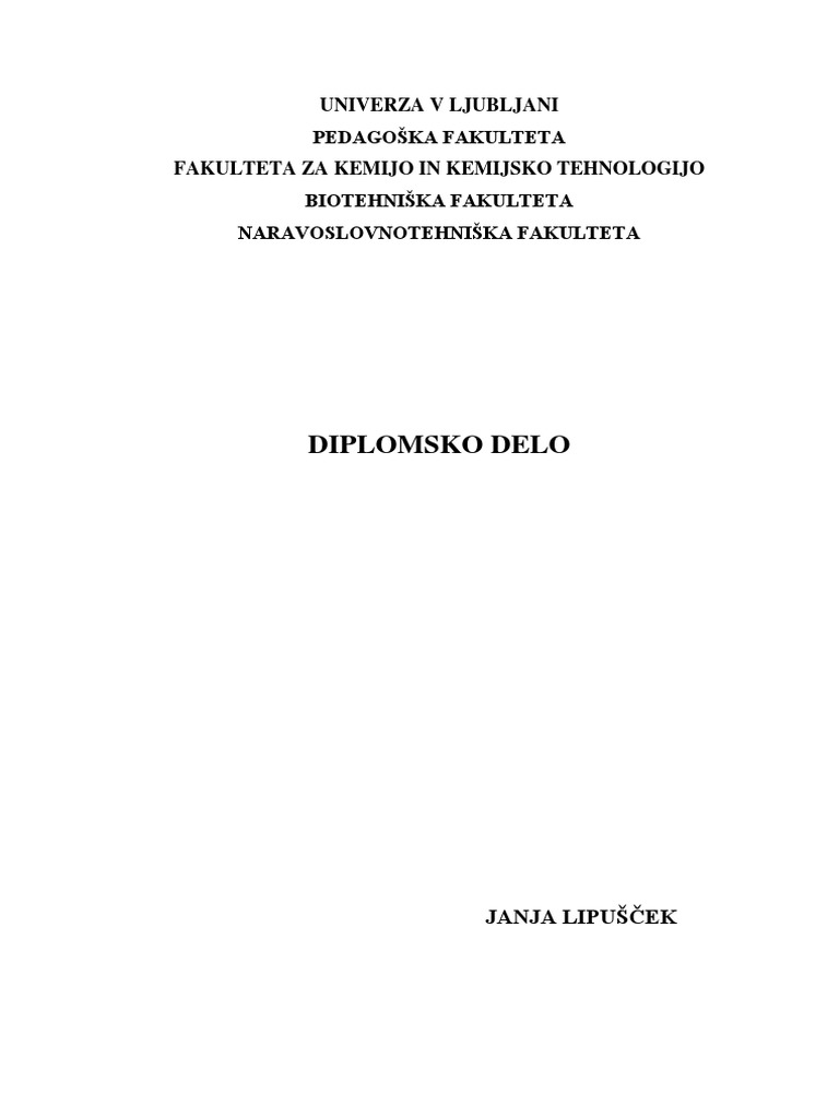 Diplomsko Delo Kreme Pdf