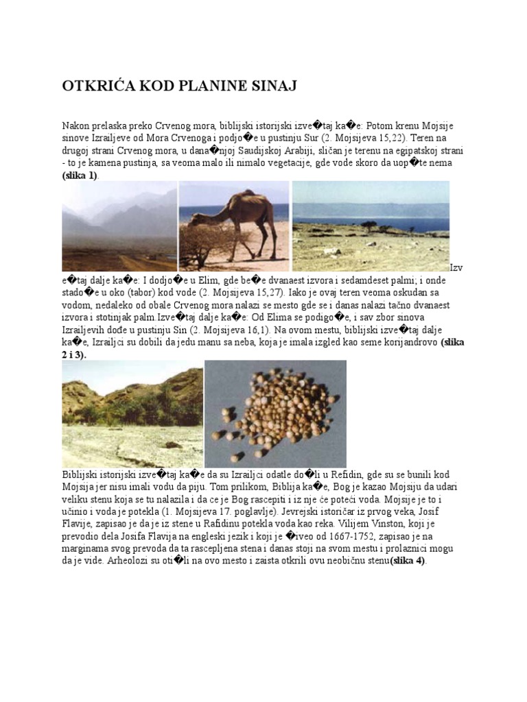 Otkrića Kod Planine Sinaj | PDF