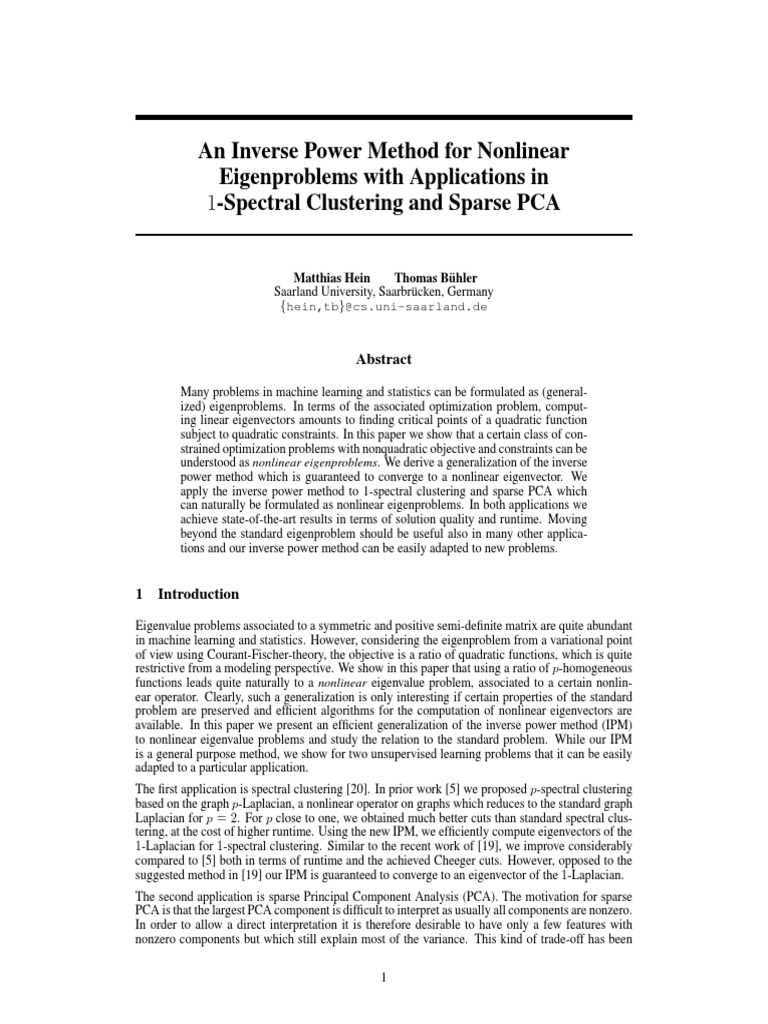 An Inverse Power Method For Nonlinear Eigenproblems With Applications ...