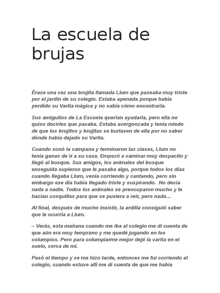 La Escuela De Brujas Pdf Ocio