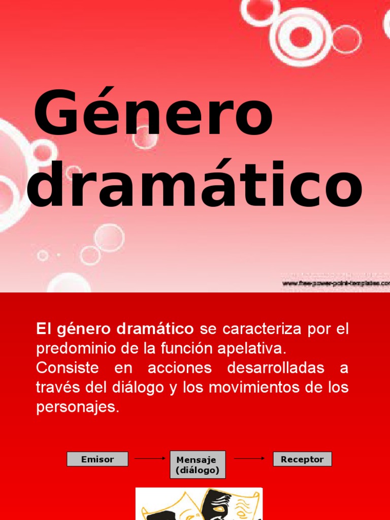 El género dramático: características, elementos y división | PDF ...