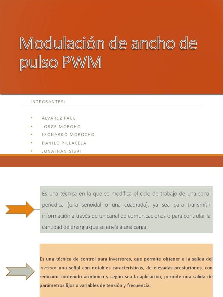 Modulación Por Ancho de Pulsos PWM