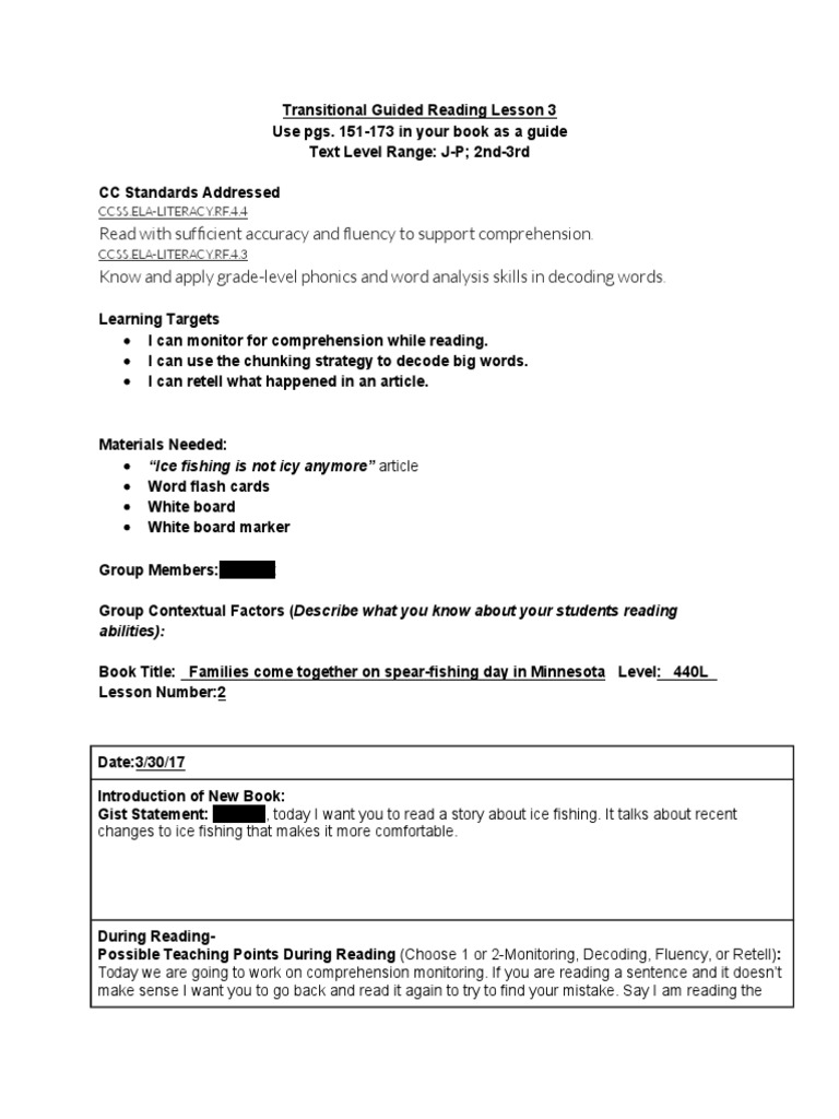 Day 3 Lesson Plan | PDF | Reading Comprehension | Linguistics