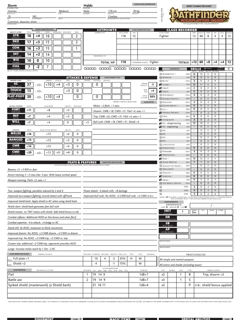 STR Dex: Class Recorder Hitpoints | PDF