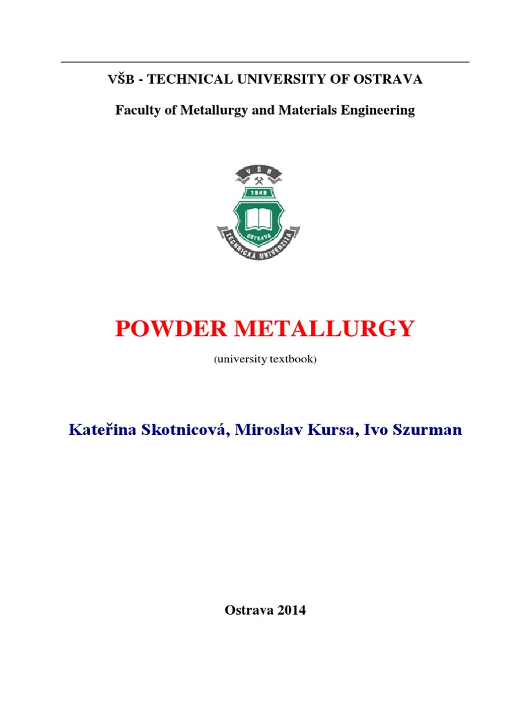 Powder Metallurgy.pdf | Mill (Grinding) | Sintering