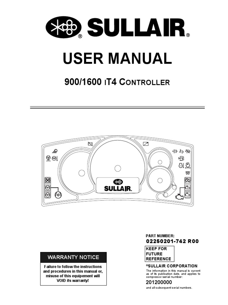 Sullair 900 1150 Controller | PDF | Valve | Battery (Electricity)
