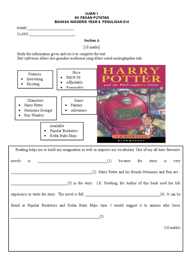 Year 6 2017 Writing | Harry Potter | Harry Potter Universe | Free 30 ...