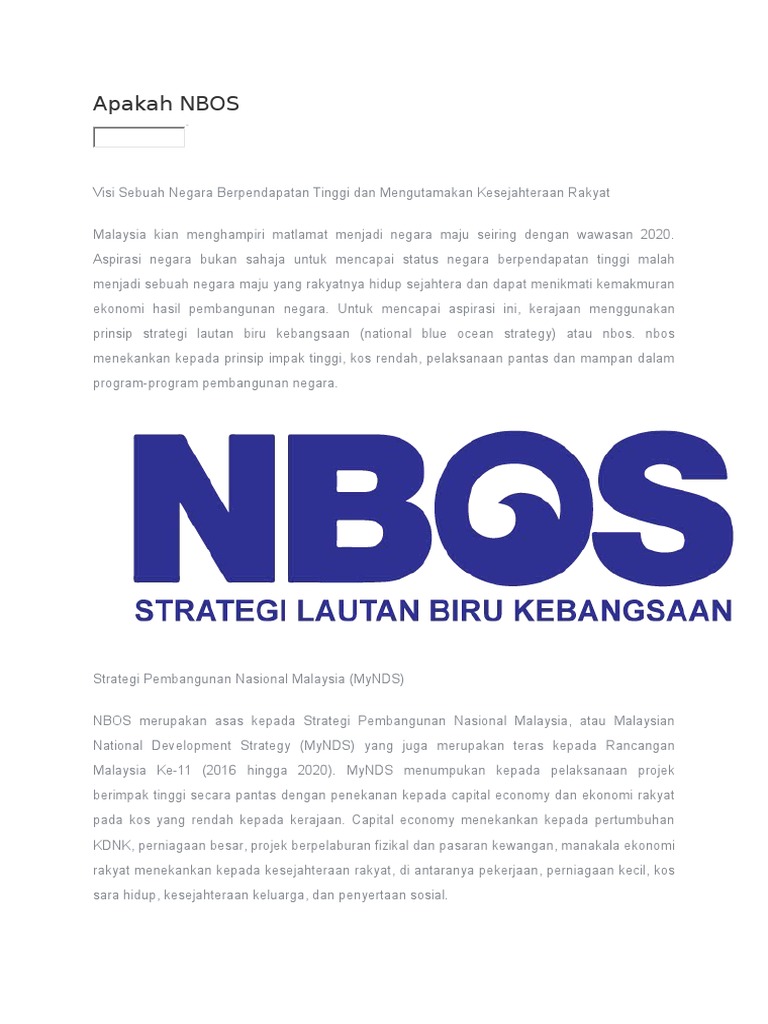 Apakah NBOS | PDF