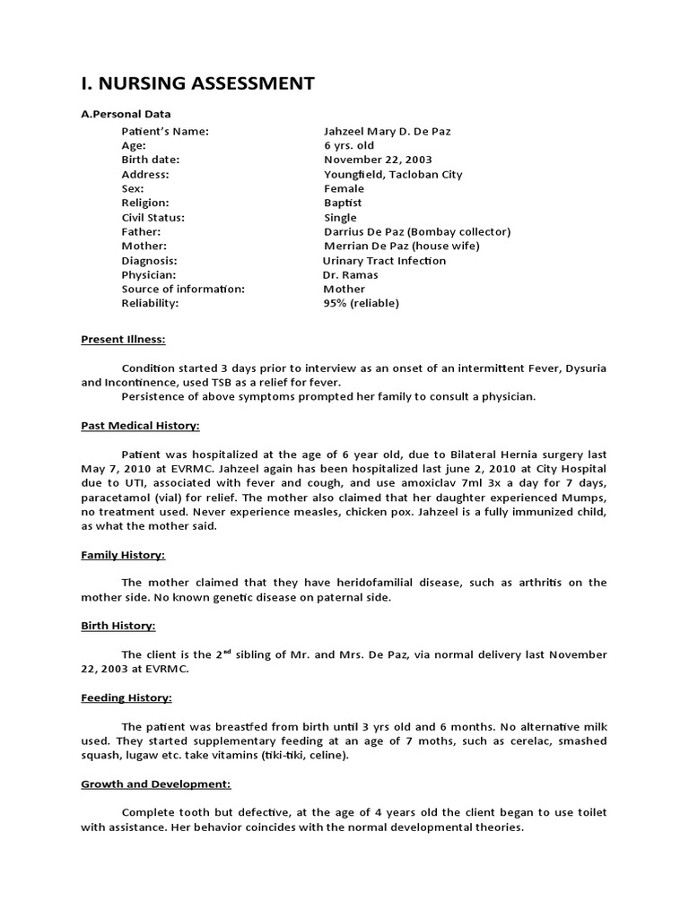 UTI Case Study: Pediatric Assessment | PDF | Urinary Bladder | Kidney