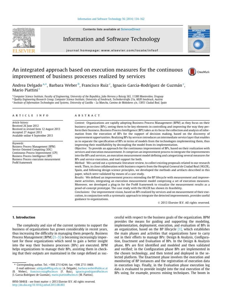 An Integrated Approach Based On Execution Measures For The Continuous ...