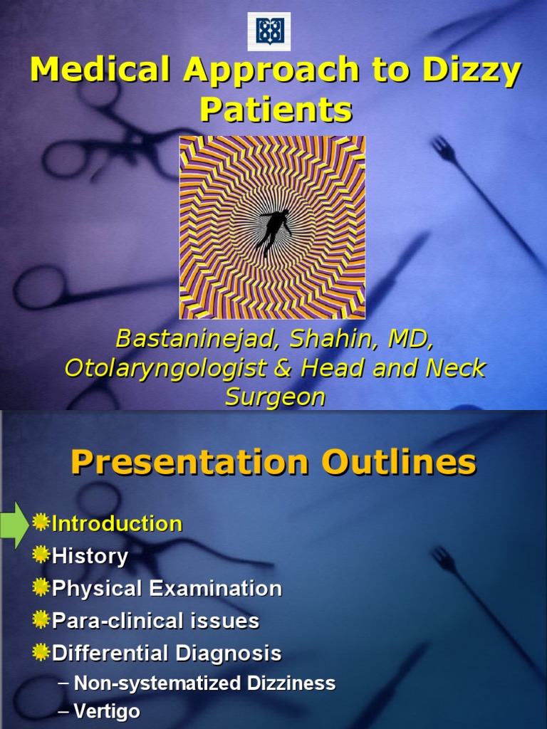 Medical Approach To Dizzy Patients | PDF | Vertigo | Ménière's Disease