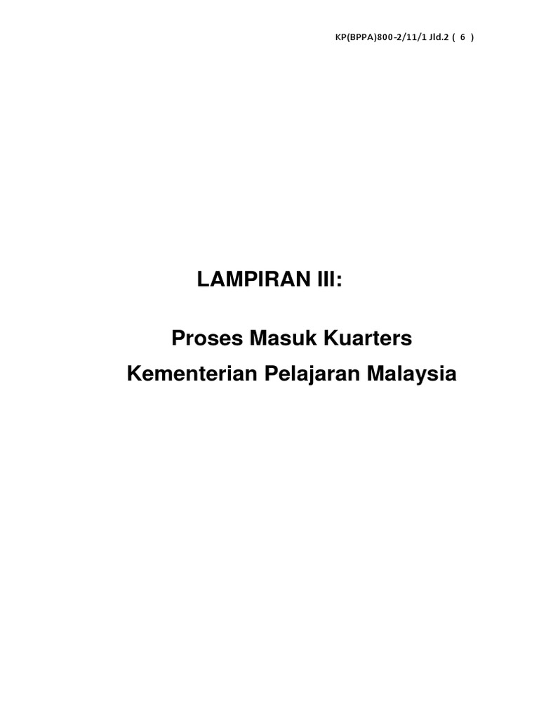 Lampiran II - Carta Alir Dan Senarai Semak - Panduan Pengurusan ...
