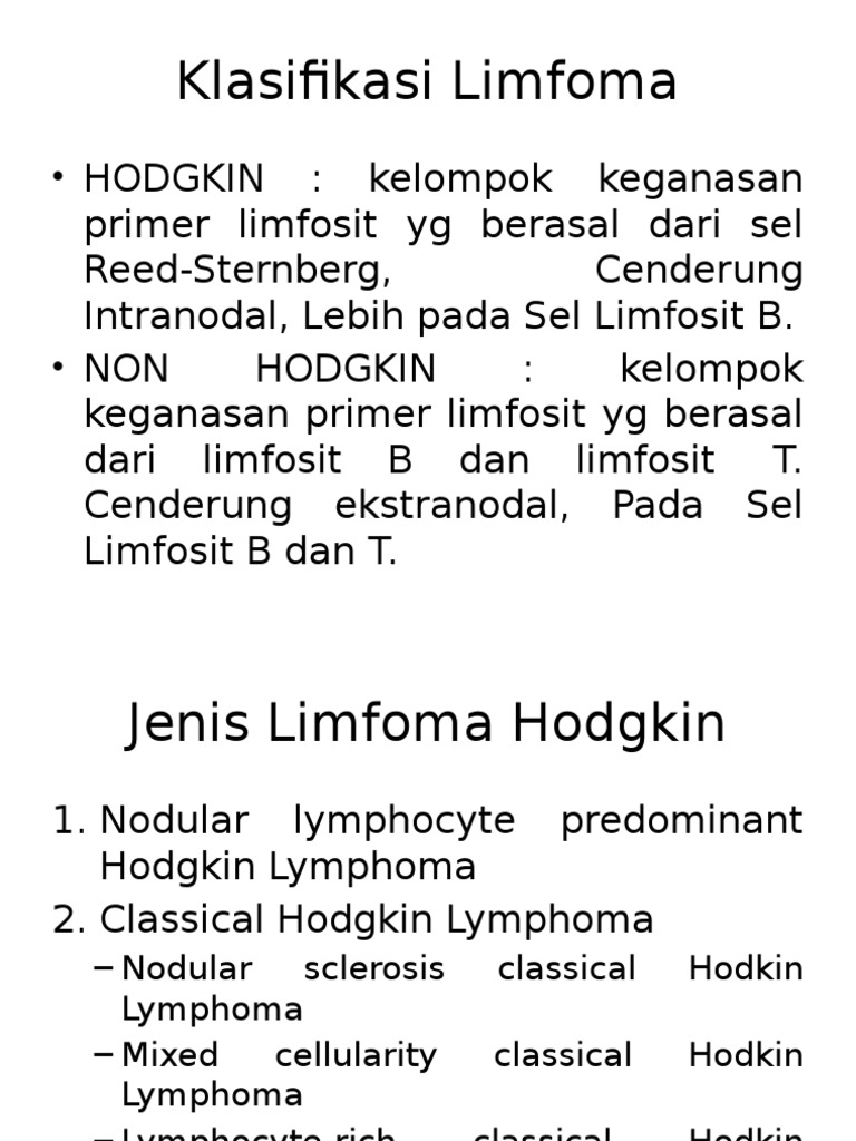 Klasifikasi Limfoma | PDF | Lymphoma | B Cell