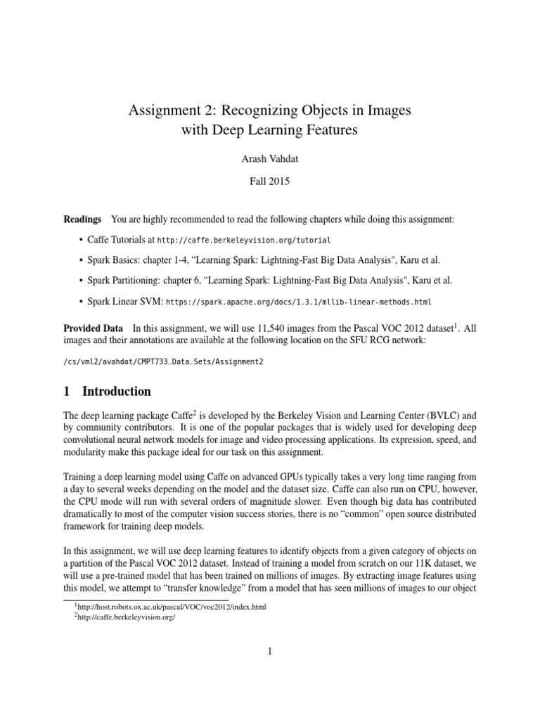 Assignment 2 | PDF | Support Vector Machine | Deep Learning