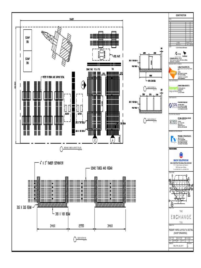 Rebar Yard Layout & Detail Plan | PDF | Traditional Board Games | Chess