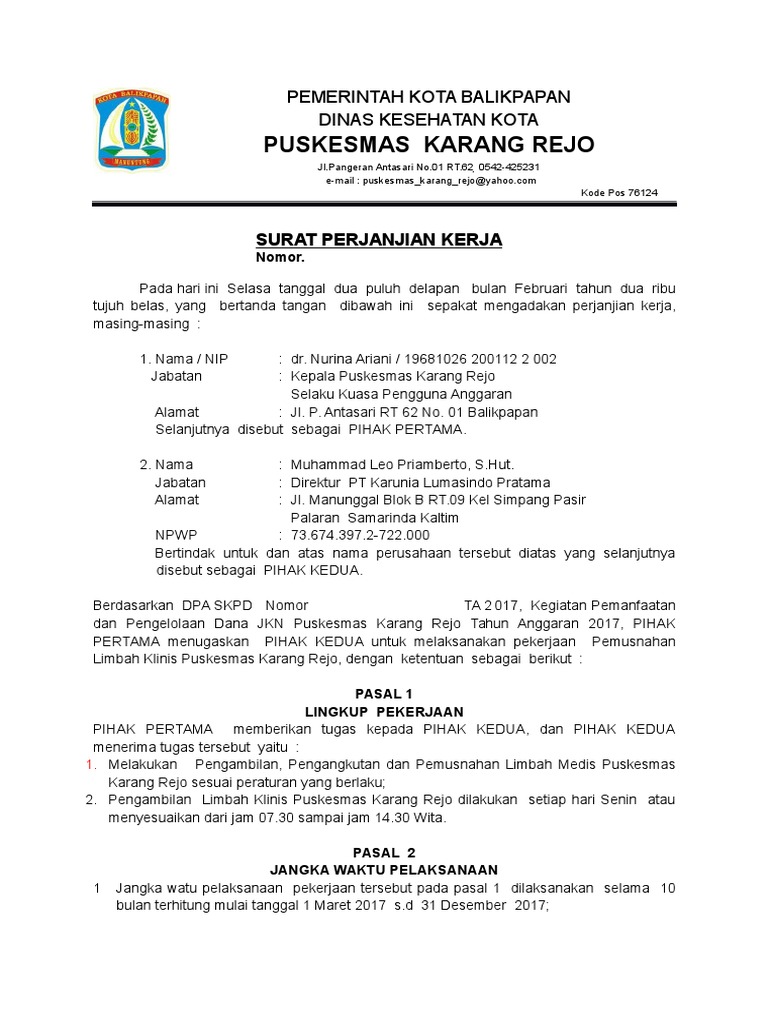 SPK Limbah Klinis 2 | PDF