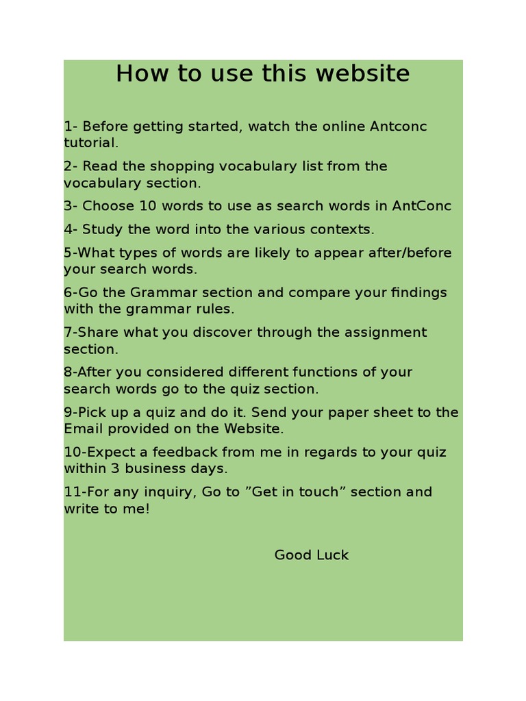 How To Use This Website | PDF | Career & Growth | Business