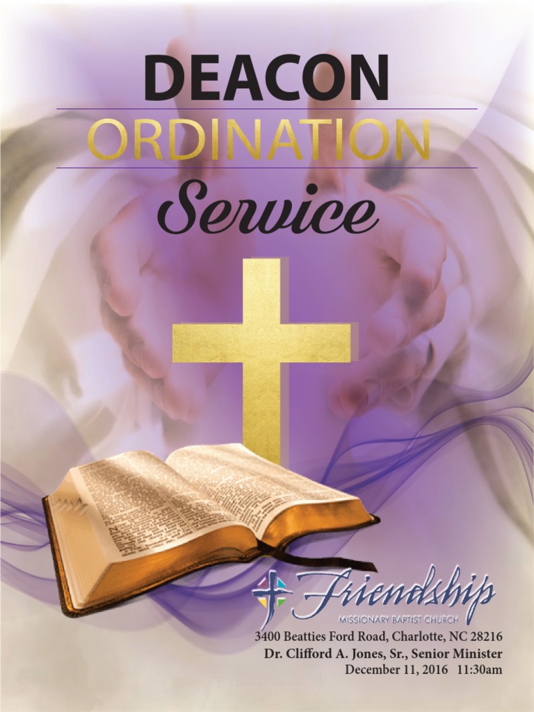 Draft 2-Ordination Service-Friendship | PDF | Deacon | Minister ...