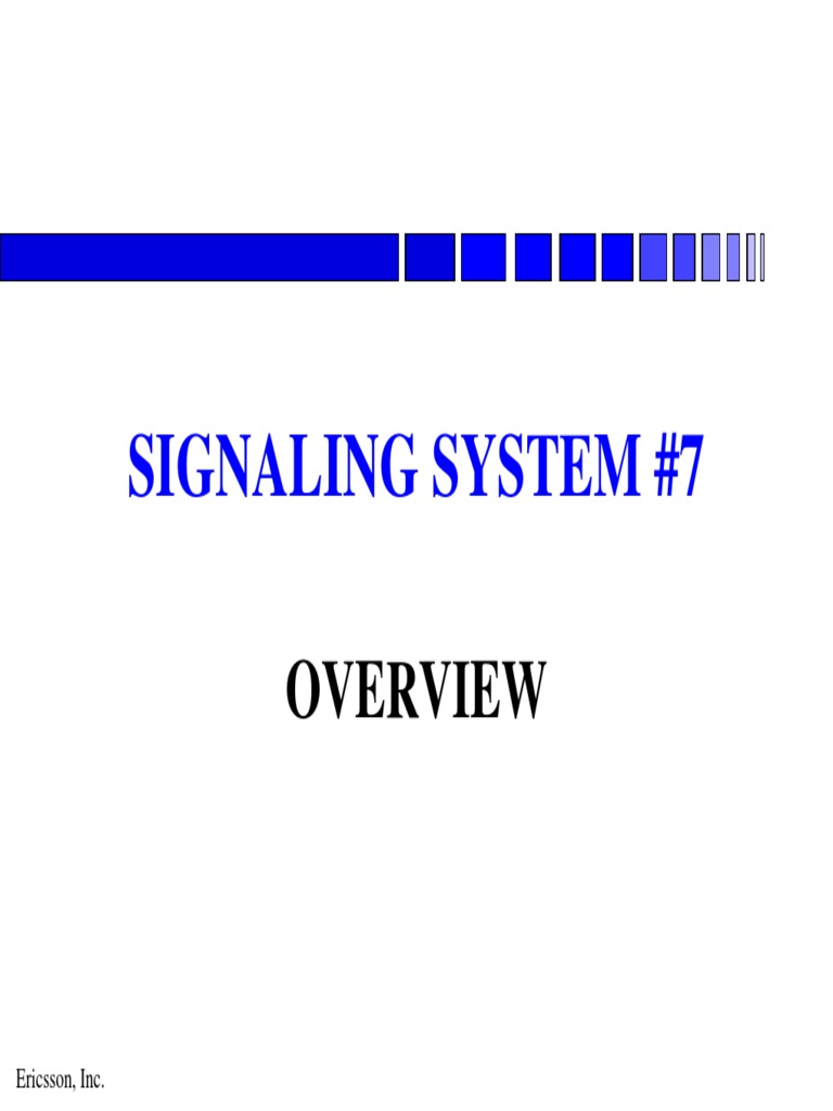 Signaling System #7: Ericsson, Inc | PDF | Osi Model | Network Protocols