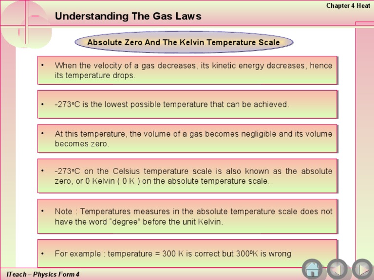 Absolute Zero and The Kelvin Temperature Scale | PDF | Temperature ...