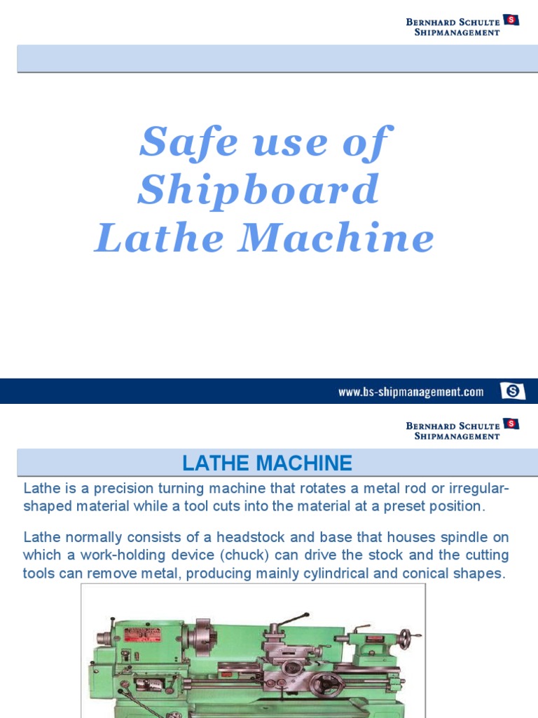 Safe Use of Lathe | PDF | Tools | Mechanical Engineering