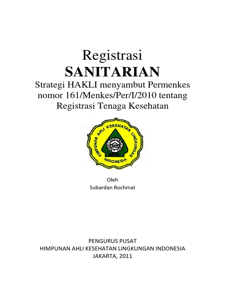 Registrasi Sanitarian PDF | PDF