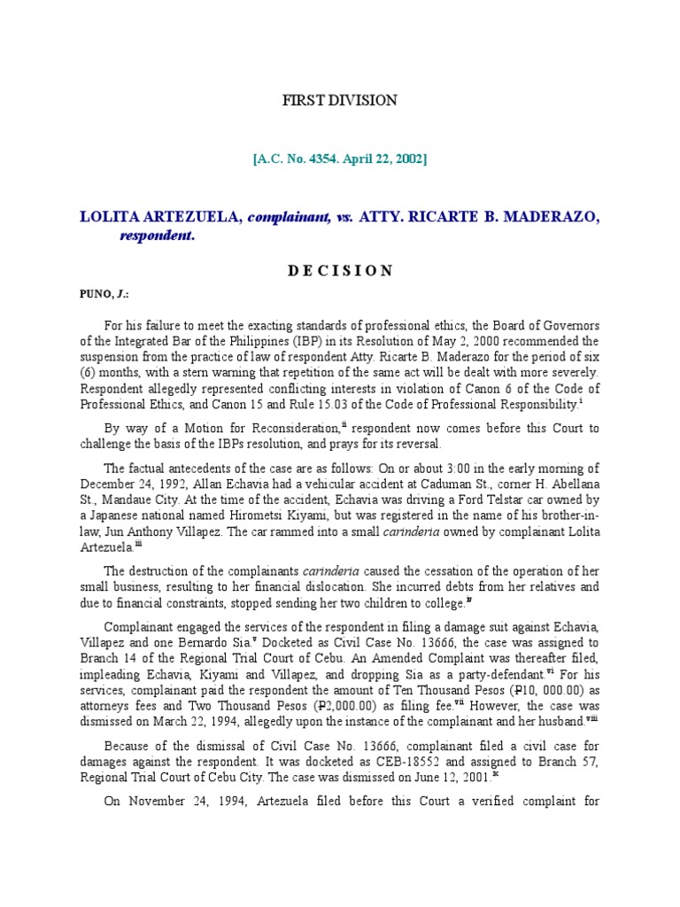 Disbarment Case Against Atty. Maderazo | PDF | Lawsuit | Complaint