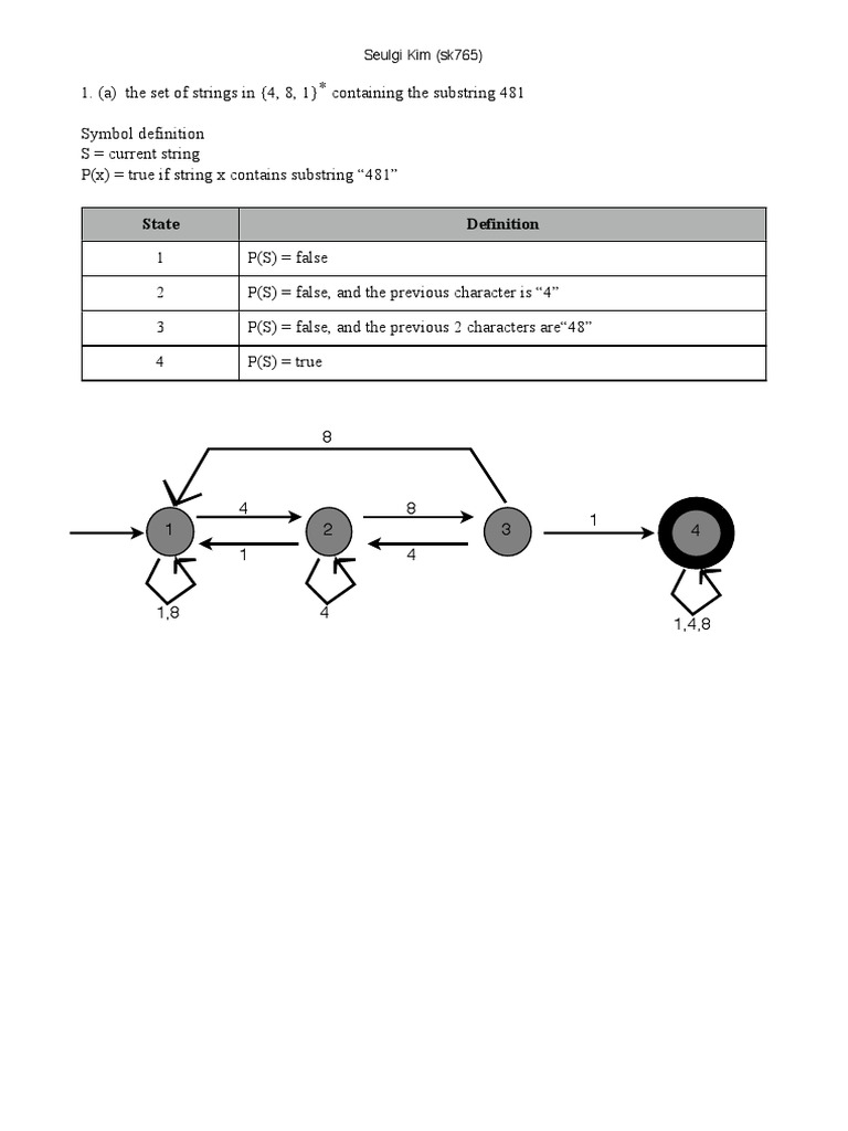 HW 1 | PDF | String (Computer Science) | Discrete Mathematics