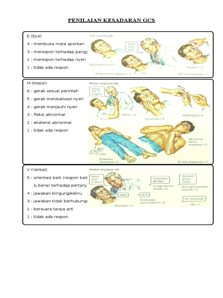 Penilaian Kesadaran Gcs | PDF