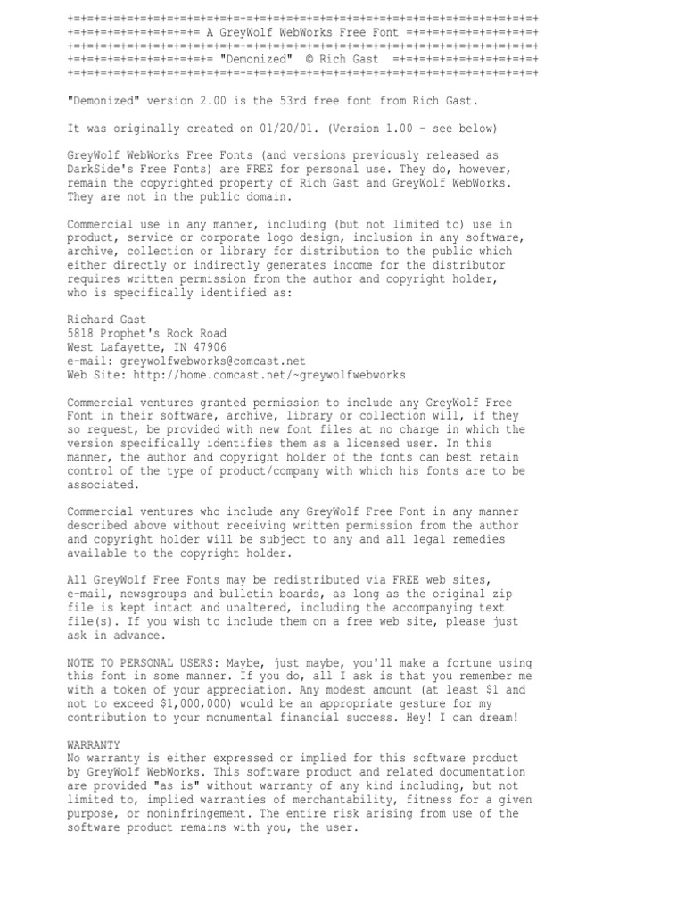 Demonized | PDF | Free Software | Copyright