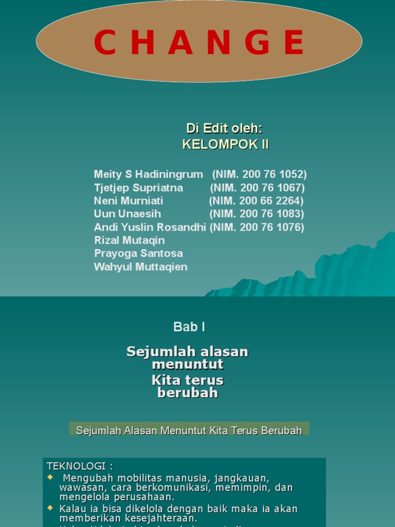 Change Rhenald Kasali 2 | PDF