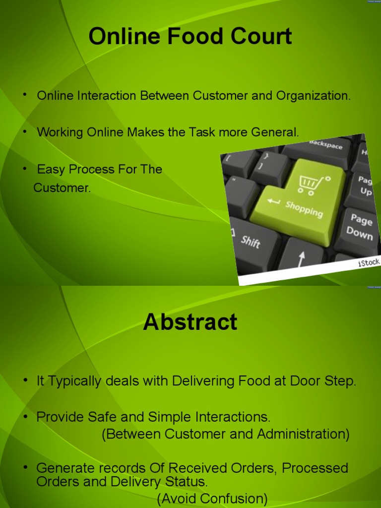 Online Food Ordering System Overview | PDF | System Software | Digital ...