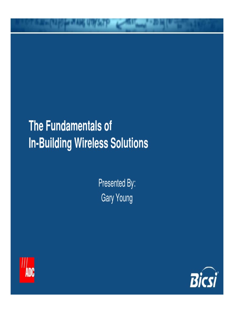 The Fundamentals of In-Building Wireless Solutions - ADC PDF | PDF ...