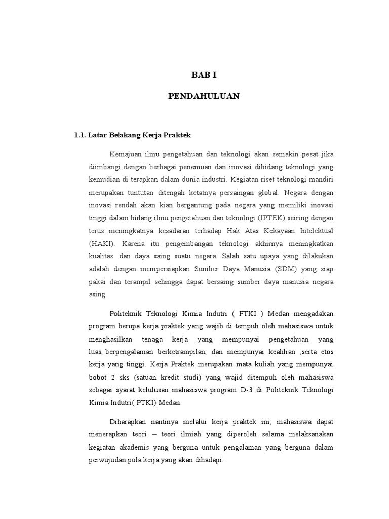 Kerja Praktek di PT SOCI Mas Medan | PDF | Bisnis | Pengelolaan ...