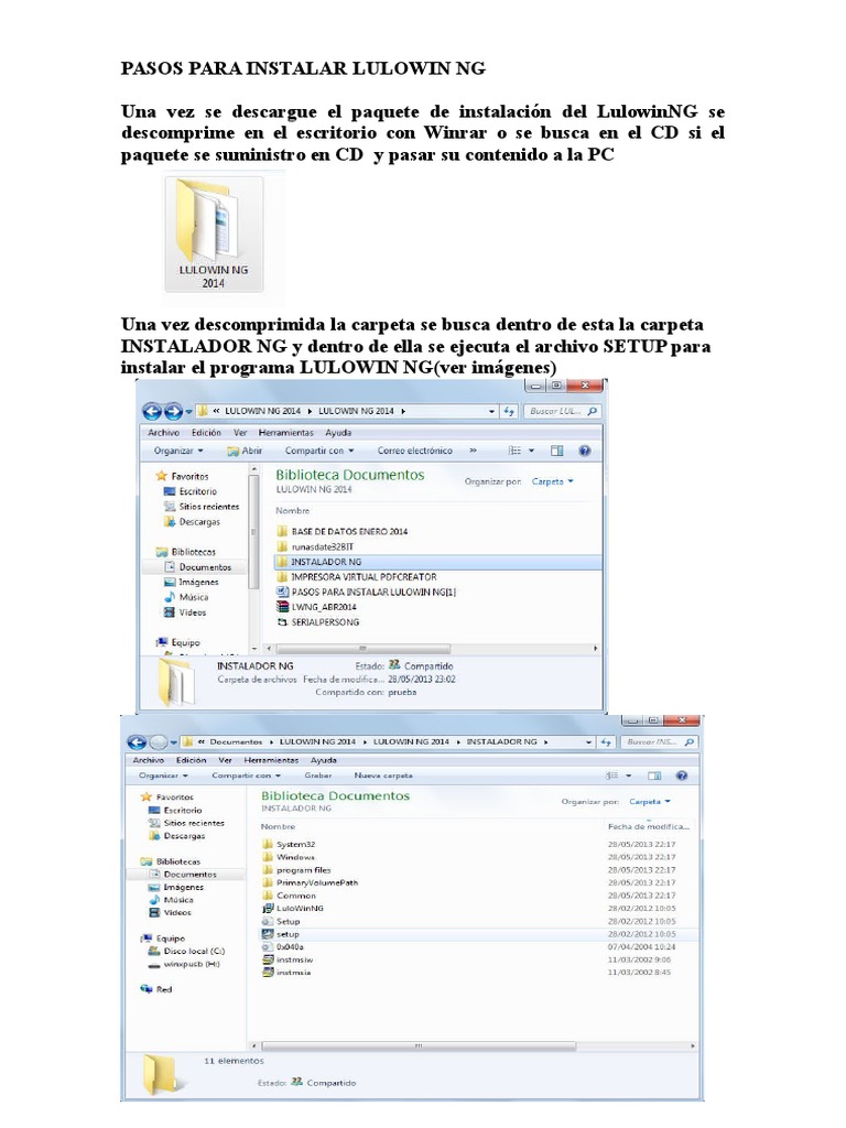 Pasos para Instalar Lulowin NG | PDF | Archivo de computadora | Point and Click