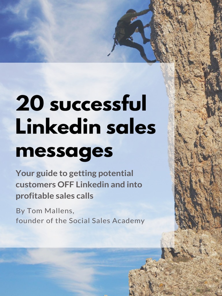 20 Effective LinkedIn Sales Messages | PDF | Linked In | Sales