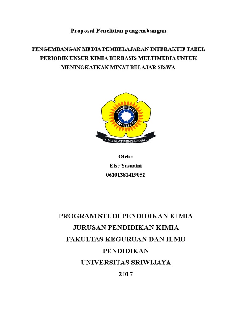 Proposal Penelitian Pengembangan | PDF