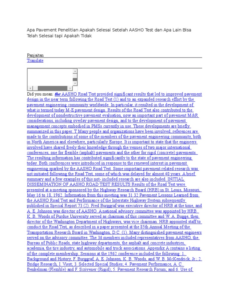 The Legacy of the AASHO Road Test: Key Developments in Pavement Design ...