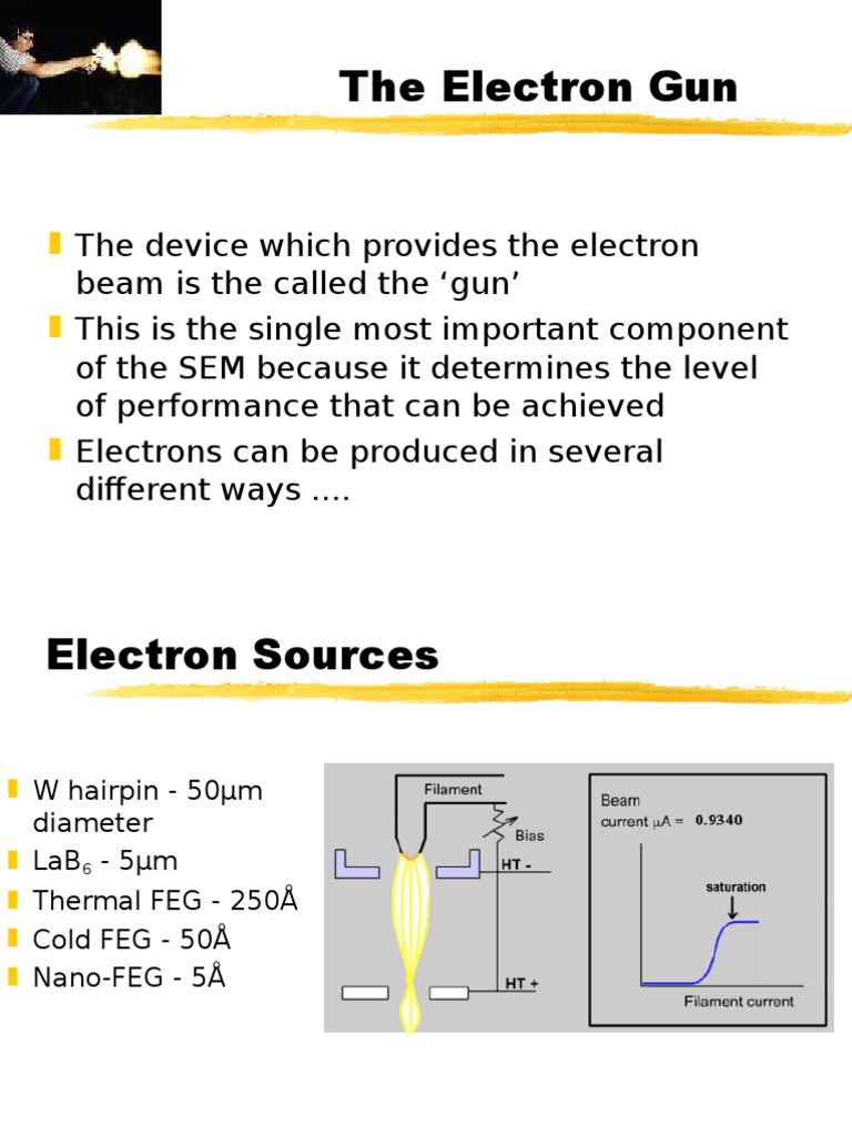 Electron Guns | PDF | Scanning Electron Microscope | Electron