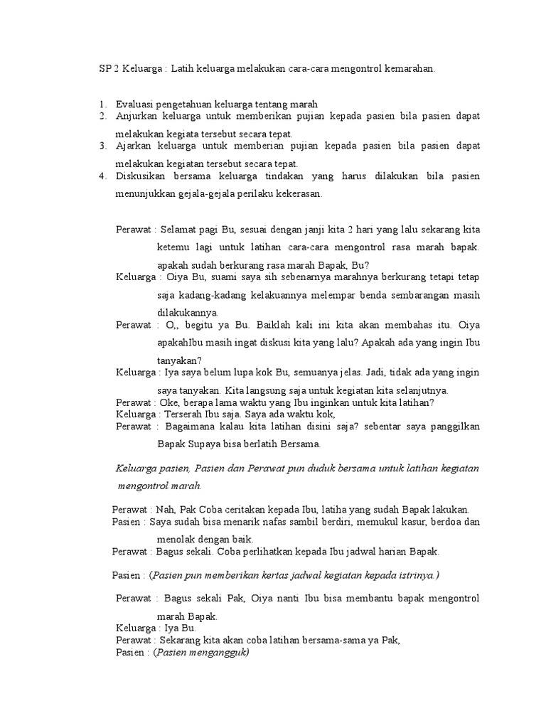 SP 2 Keluarga RPK | PDF