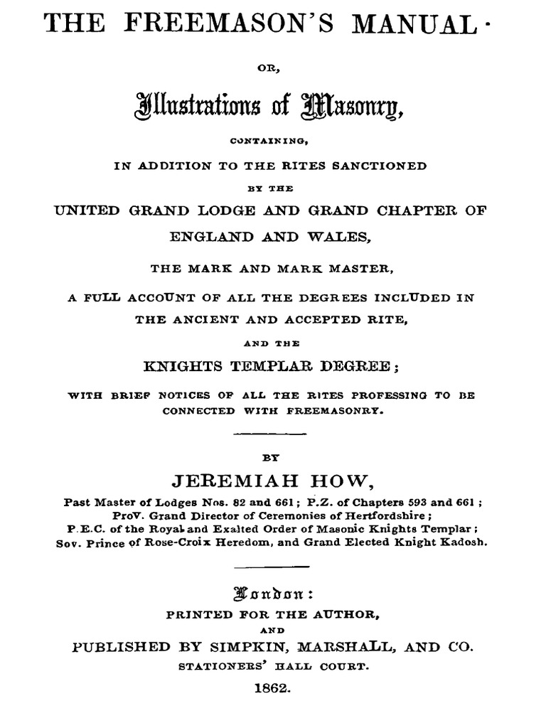 The Freemasons Manual | PDF