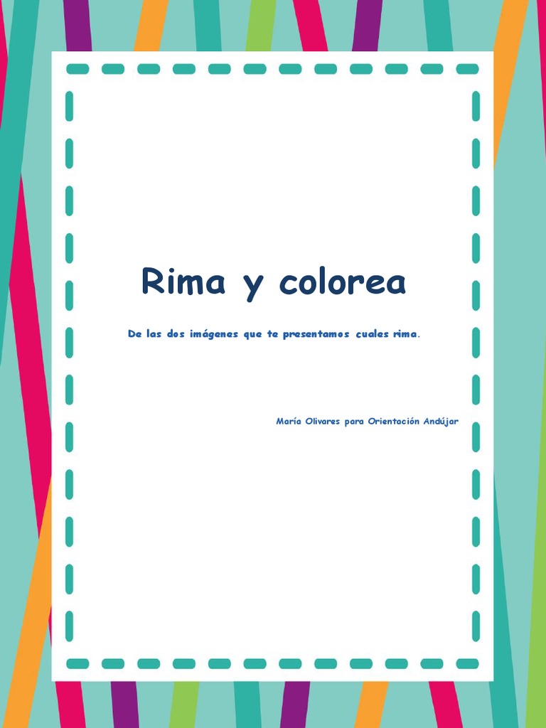 Conciencia Fonologica Rima y Colorea | PDF