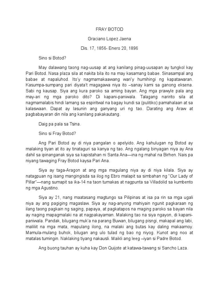 Fray Botod | PDF