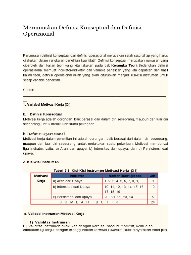 Definisi Konseptual Dan Definisi Operasional | PDF | Komputer
