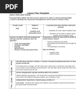 Health Lesson Plan | PDF | Lesson Plan | Educational Assessment