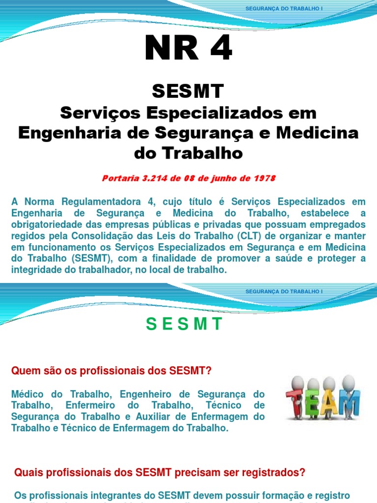 Apostila NR 4 | PDF | Enfermagem | Remédio