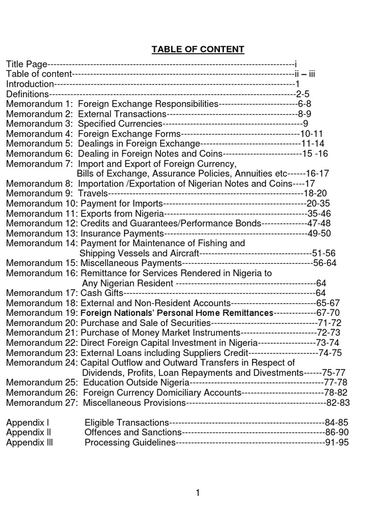 CBN Exchange Control Manual | PDF | Securities (Finance) | Foreign ...