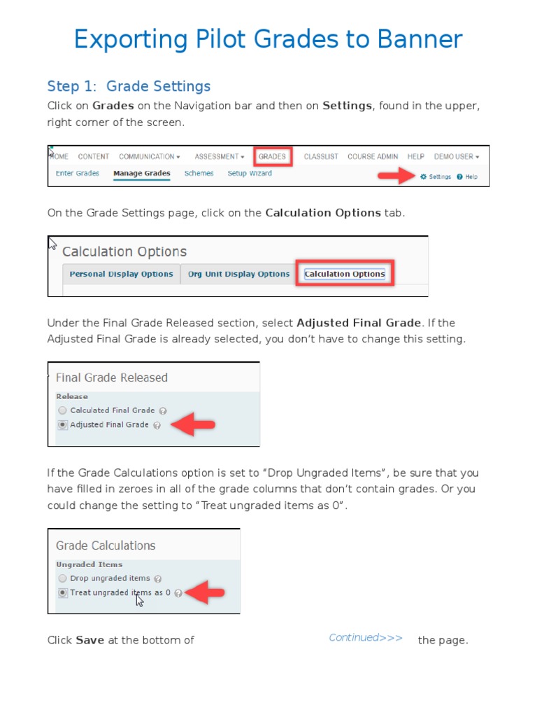 Exporting Final Grades To Banner Rev 5 17 | PDF | System Software ...
