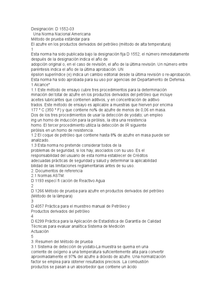 Astm d1552 | PDF | Combustión | Oxígeno