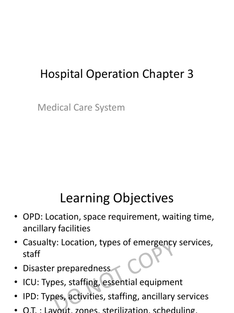 Hospital Planning | PDF | Emergency Department | Intensive Care Medicine